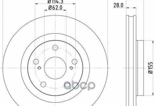Диск тормозной перед/зад ND1048K nisshinbo