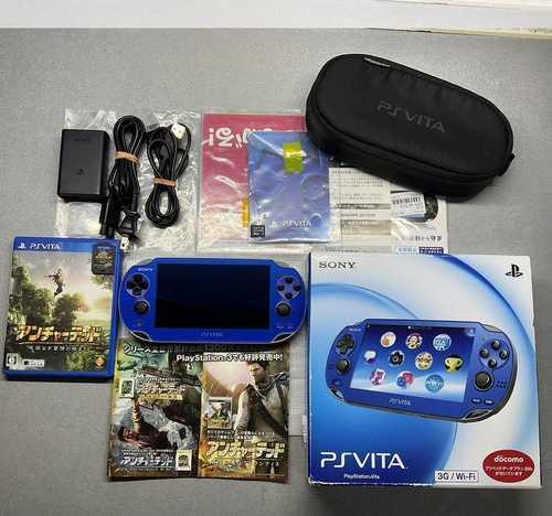 Sony Ps Vita Sapphire Blue PCH-1100 AB04 3G/Wi-Fi