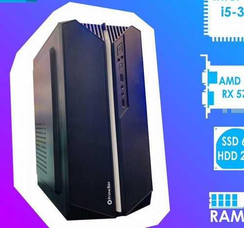 Игровой компьютер i5 RX 570 Ram 8GB SSD