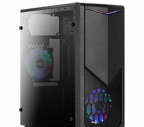 Корпус Aerocool Tomahawk A Black ATX, Window, без