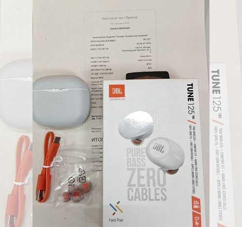 Беспроводные наушники JBL tune 125 tws white