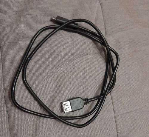 Шнур переходник OTG - USB (f) - microUSB (m)