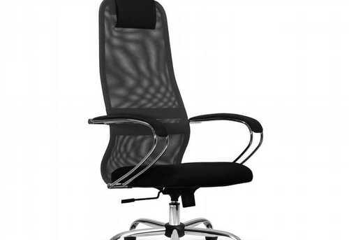 Кресло Метта BK-8, темно-серый/черный, хром (SU-B