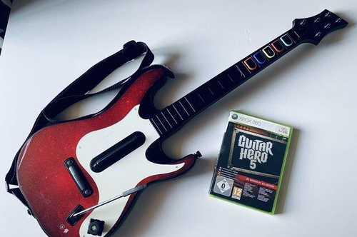 Гитара Guitar hero 5 xbox 360