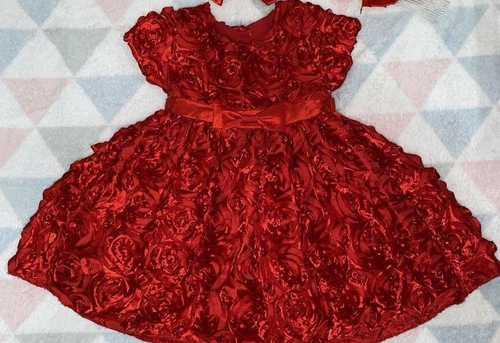 Платье «Красная Роза» Прокат