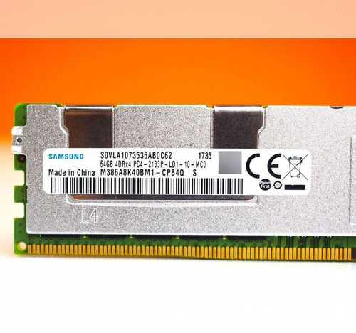 Серверная память samsung 64GB DDR4 2133 MHz 4DRx4