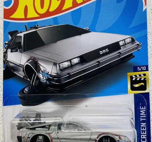 Hot wheels delorean back to the future