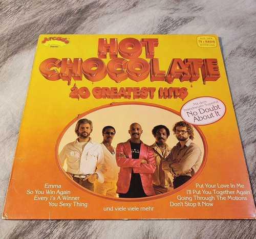 Пластинка Hot Chocolate 20 Greatest Hits, Отличная