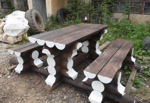 Сруб - Дачная мебель из бревна