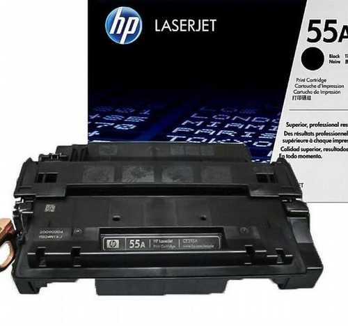 Картридж HP 55A CE255A, черный, для LJ P3015