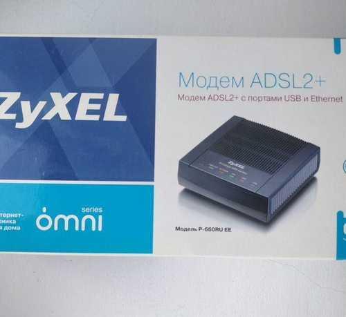 Модем ZyXel adsl2+ P-660RU EE