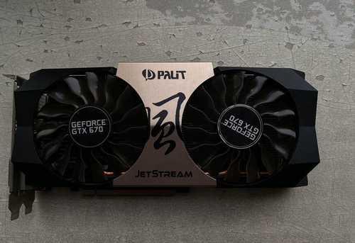 Видеокарта Palit Jetstream GeForce GTX 670 2gb