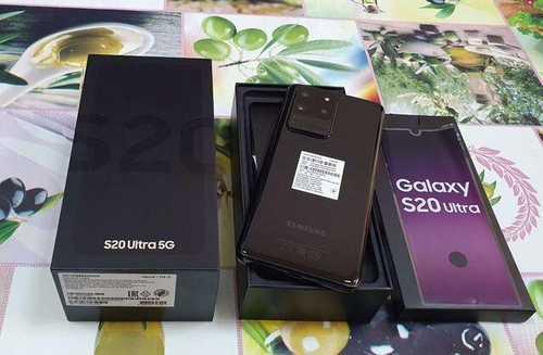 Samsung Galaxy S20Ultra 5G 12/128gb.Ростест Черный