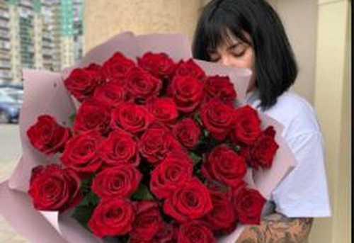Цветы,45 роз премиум сорта,доставка,Новосибирск