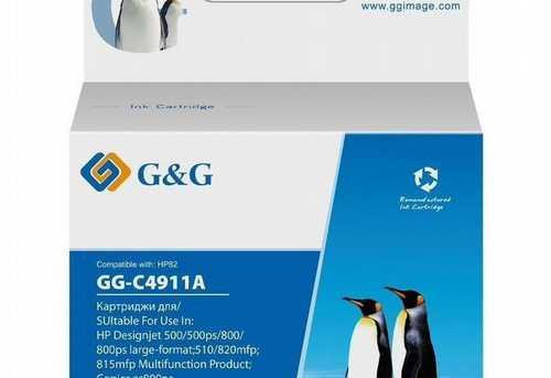 Картридж струйный G&G GG-C4911A голубой (72мл) для