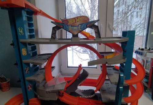 Hot wheels трек парковка