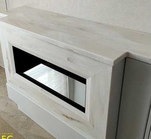 Облицовка камина искусственным камнем Corian м2