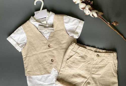 Костюм нарядный: рубашка, жилетка и шорты HM 74