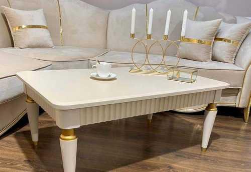 Стол журнальный Lara прямоугольный бежевый