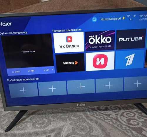 Телевизор Haier 24 дюйма 61 см SMART TV Wi-Fi HD