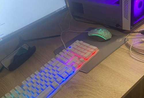 Игровая клавиатура + мышь и коврик