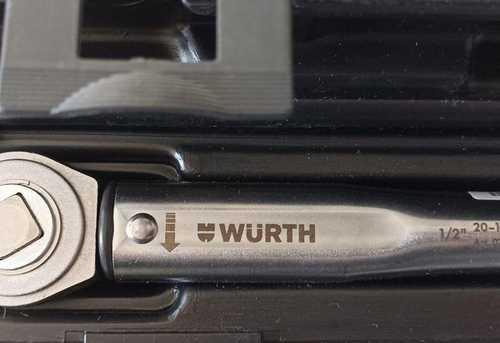 Динамометрический ключ Wurth 1/2 20-100 Nm, новый