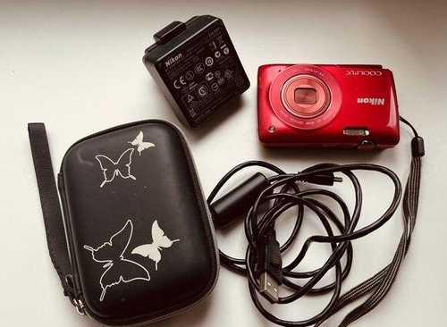 Компактный фотоаппарат nikon coolpix S4200 red