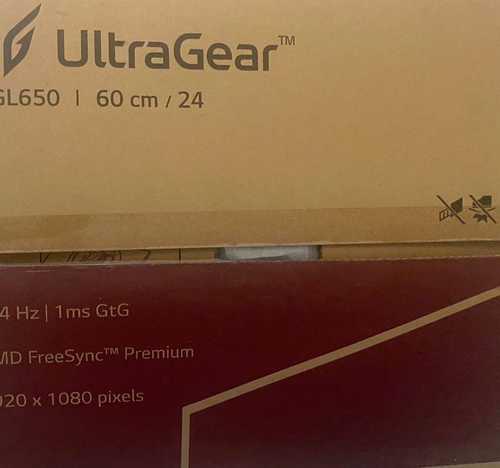 Монитор 144гц lg ultragear 24gl650