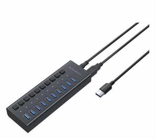 Harper HUB-10MB Black USB-концентратор, Интерфейс: