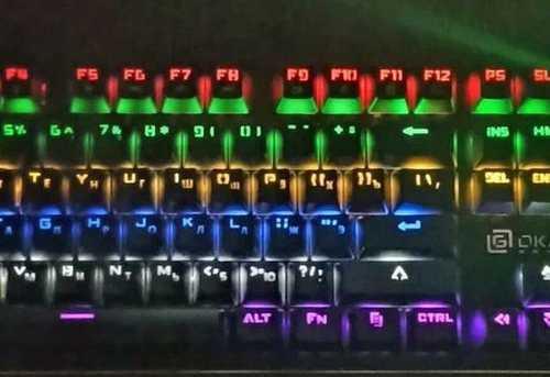 Игровая клавиатура с подсветкой oklick 990G Rage