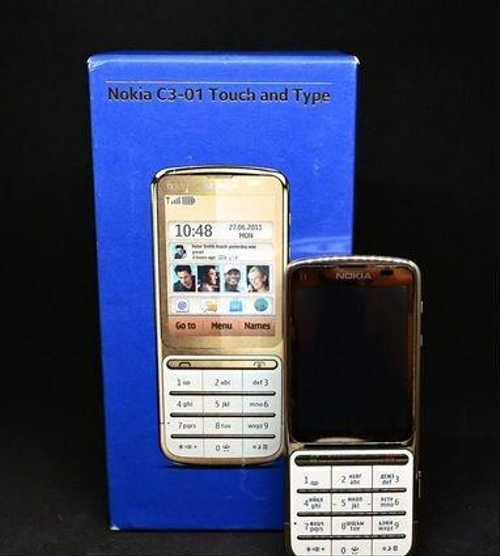 Телефон Nokia C3-01 Gold Edition