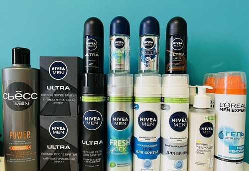 Гель,лосьон,дезодорант Nivea,кассеты,шампунь сьес