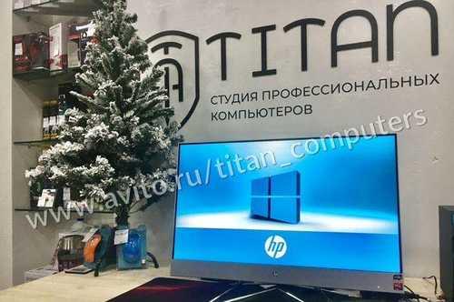 Моноблок HP 27" + FullHD + SSD + Ryzen 5