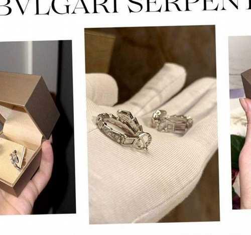 Бриллиантовые серьги от Bvlgari Serpenti