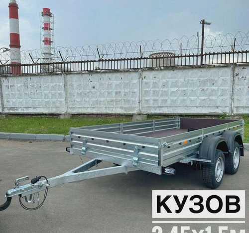 Прицеп легковой 2 оси по 750кг, Кузов 3,45х1,51м