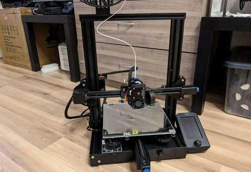 3d принтер Ender 3 v2 модифицированный
