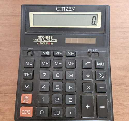 Калькулятор citizen sdc 888t