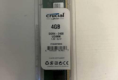 Модуль памяти Crucial 4gb DDR4-2400 U-dimm CL17