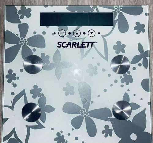 Весы напольные электронные scarlet