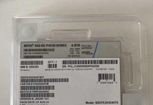 Жесткий диск Intel 4TB ssdpe2KX040T807