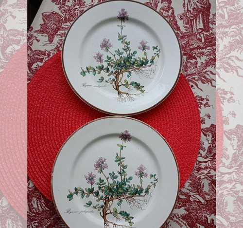 Винтажные тарелки Botanica Villeroy boch