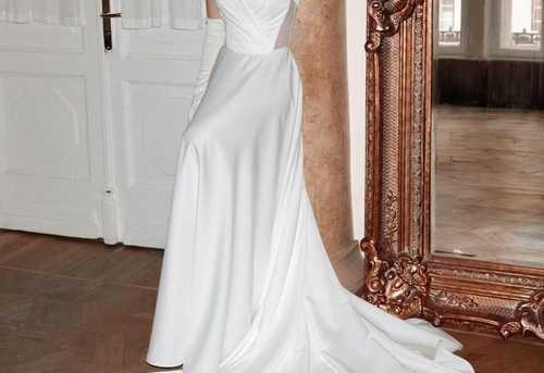 Свадебное платье (на рост 155 + каблук 12 см)