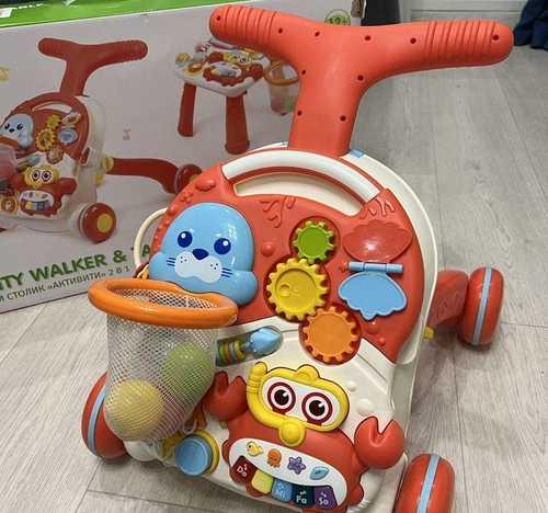 Ходунки Каталка baby go 2в1