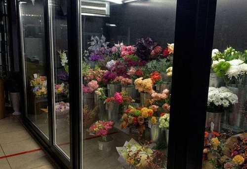 Холодильник для цветов новый черный