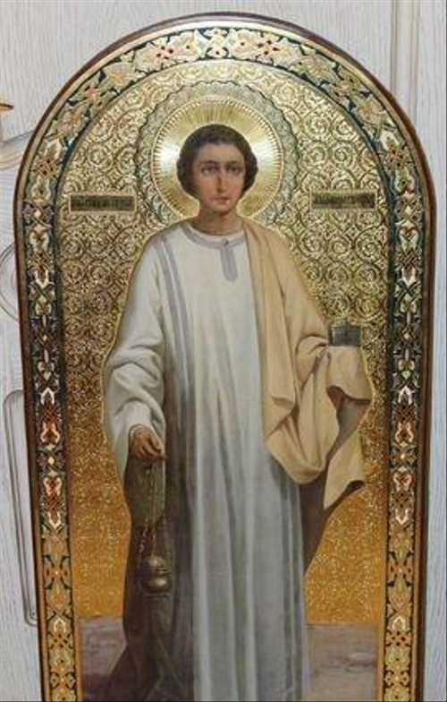 Антикварная икона Святой Стефан