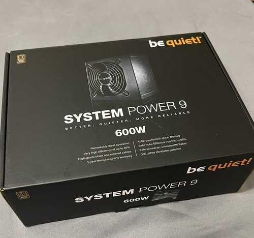 Be quiet system power 9 600w