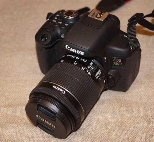 Canon EOS 750d 18-55 stm 17800 кадров Доставка