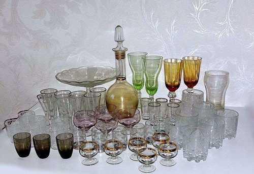 Хрустальная и стеклянная посуда СССР винтаж