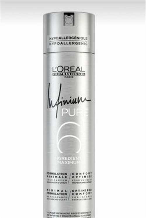 Лаки для волос Loreal Infinium Pure Strong 75мл
