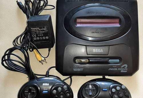 Sega Mega Drive 2 из 90-ых игровой комплект